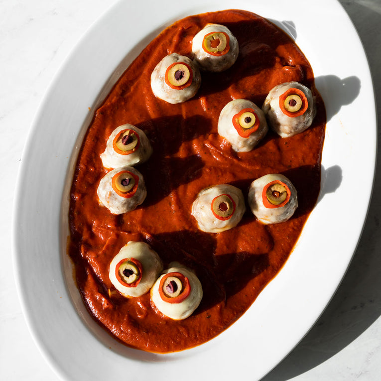 Halloween Beef 'Eye'Balls - Pre