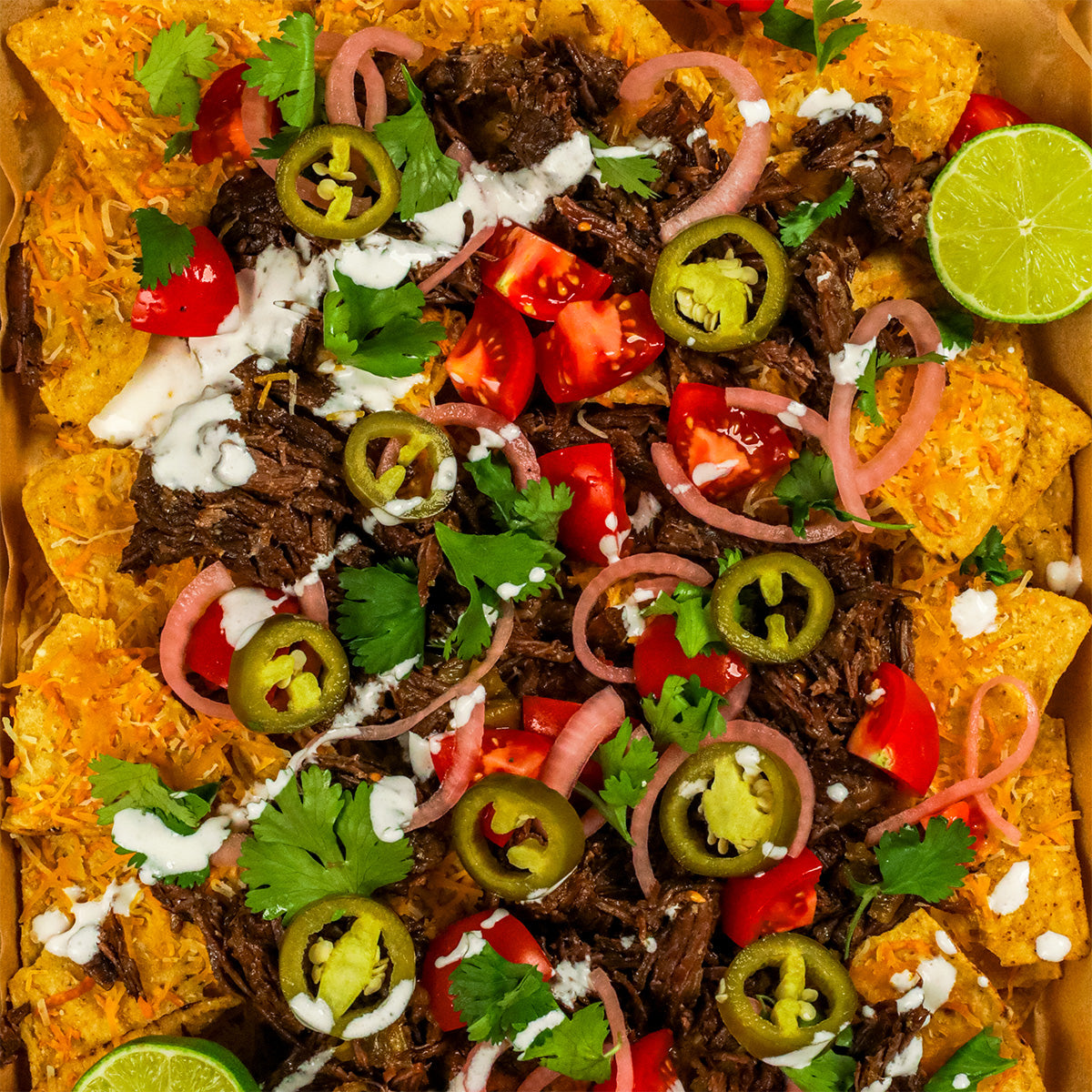 Soda Braised Nachos - Pre